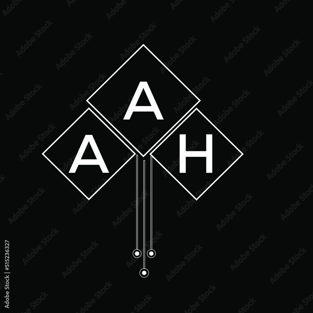 AAH letter logo design with white background in illustrator, AAH vector ...
