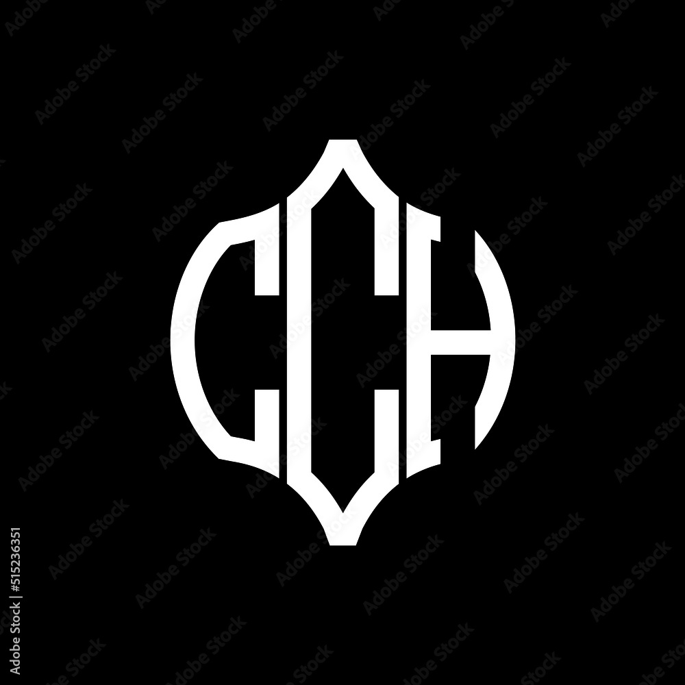 CCH letter logo. CCH best black background vector image. CCH Monogram ...