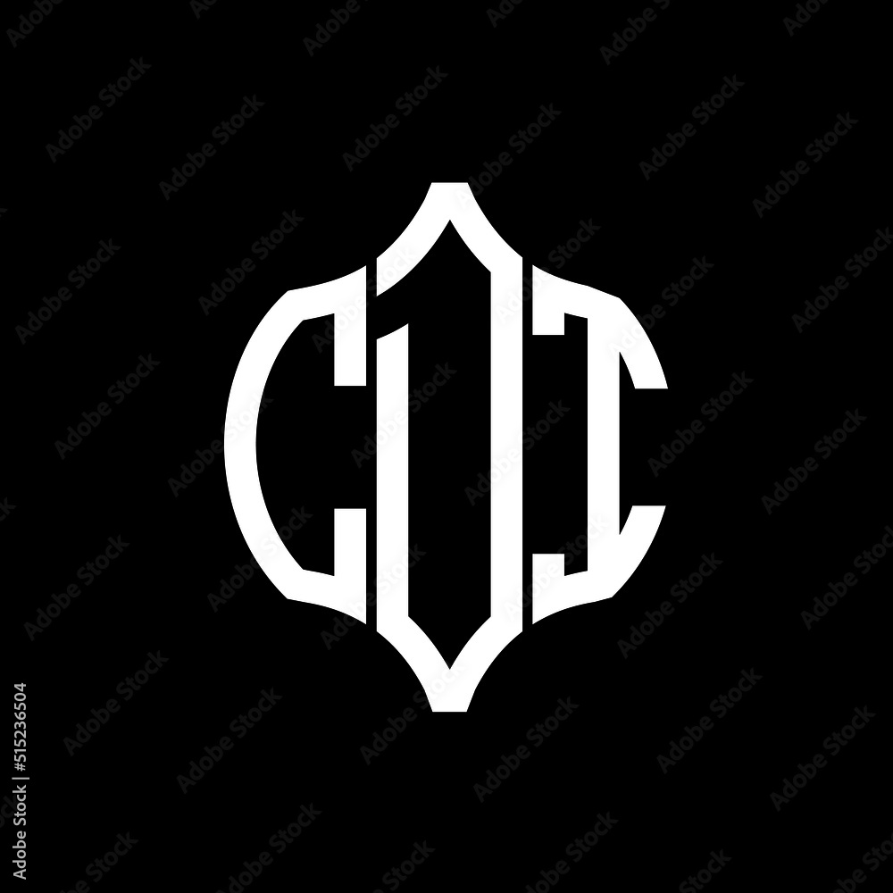 CDI letter logo. CDI best black background vector image. CDI Monogram ...