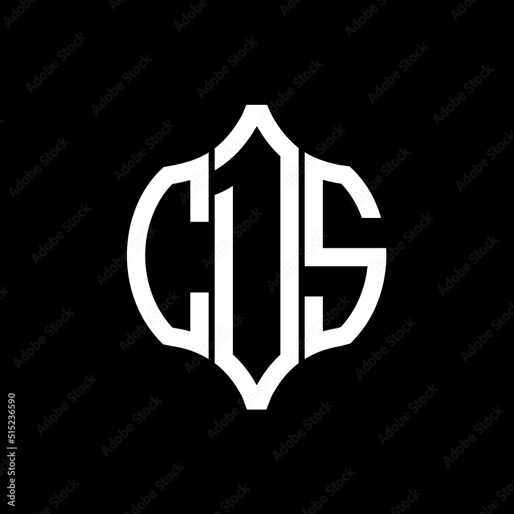 CDS letter logo. CDS best black background vector image. CDS Monogram ...