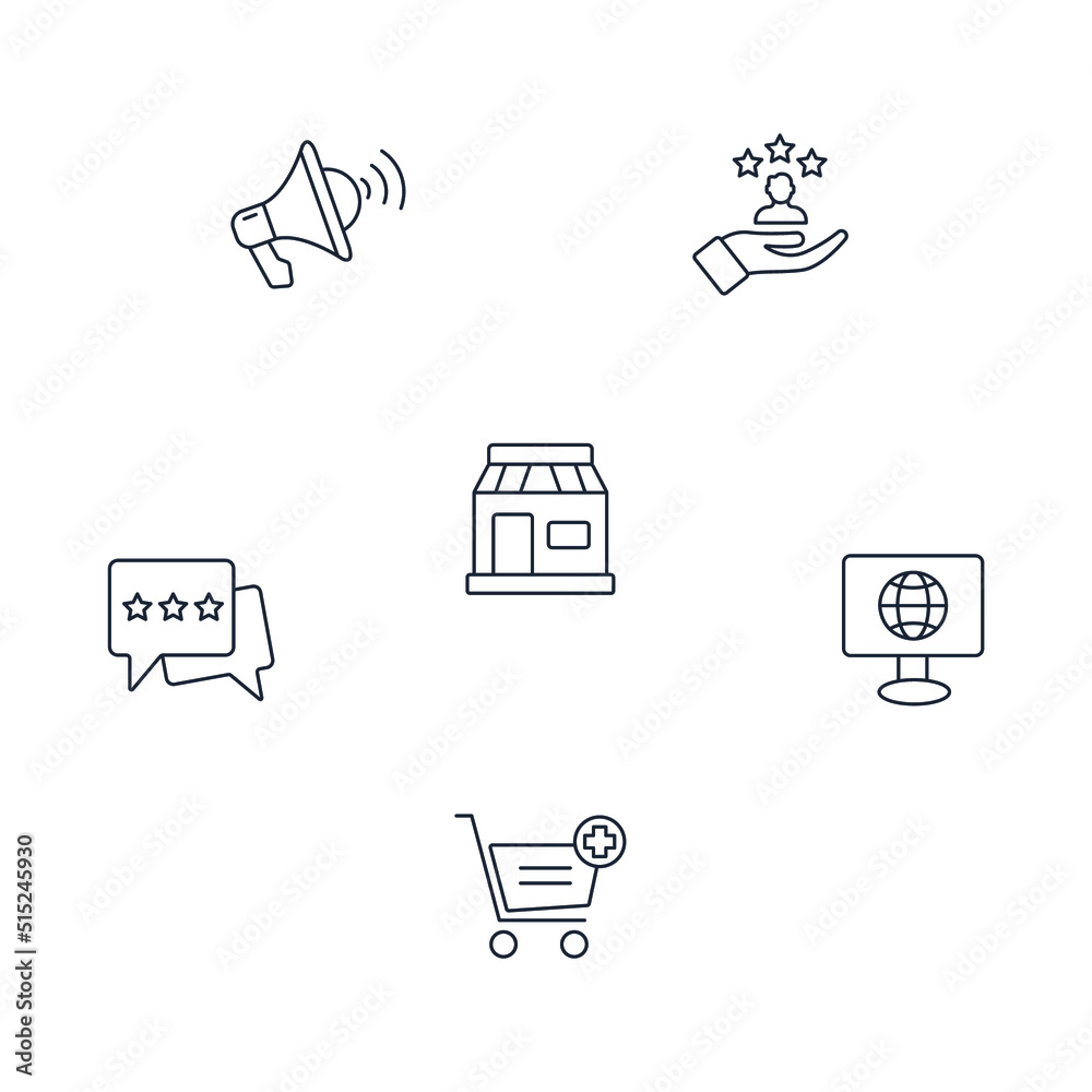 Customer journey icons set . Customer journey pack symbol vector ...
