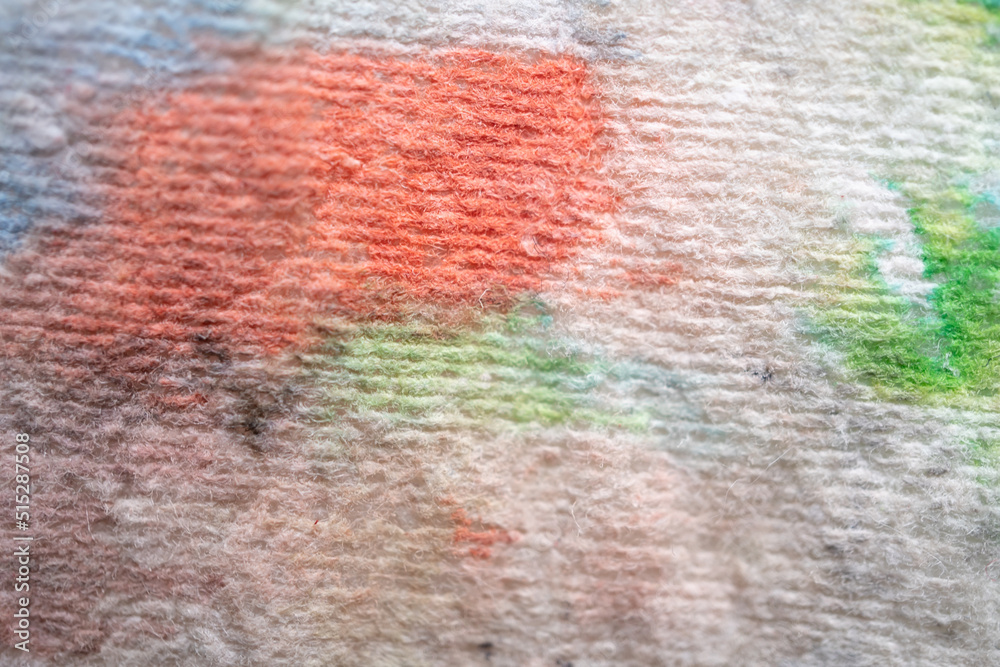 textura de trapo de toalla de papel desechable con manchas de pintura ...