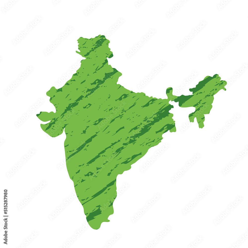India map with chalk texture Stock Vector | Adobe Stock