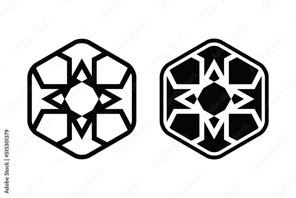 Abstract black geometric shapes. Modern texture design element. Vector ...