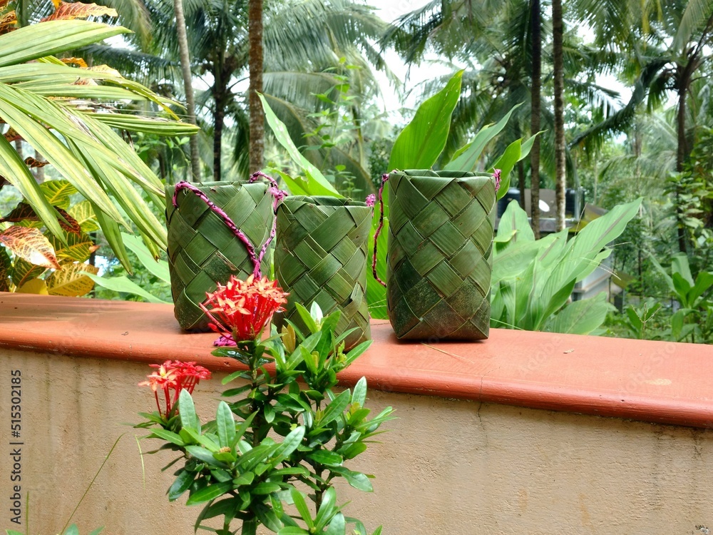 A traditional flower pot for onam festival Stock Photo | Adobe Stock