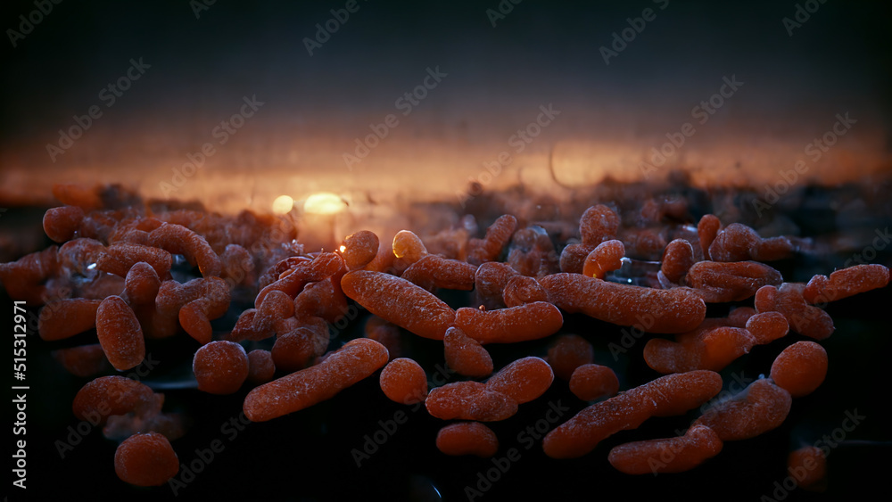 Listeria bacterium a bacteria that can cause severe illness when it ...