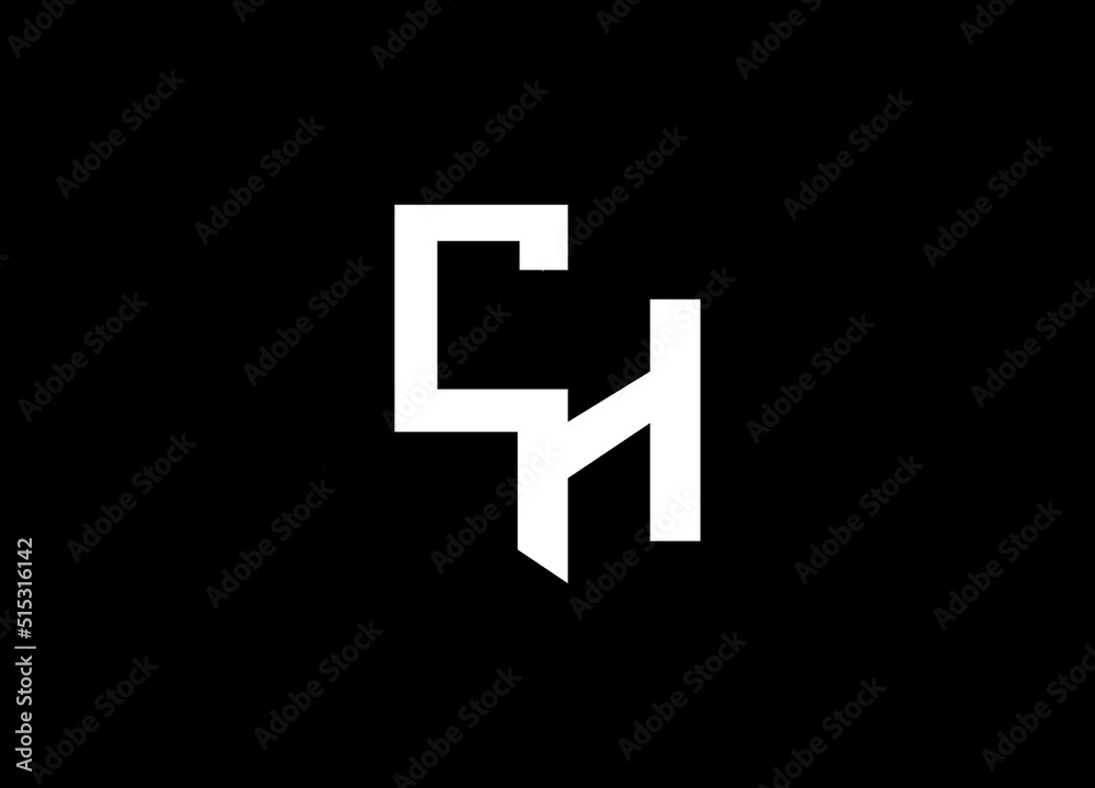CH HC Letter Logo Design vector. Illustration of Letter CH HC monogram ...