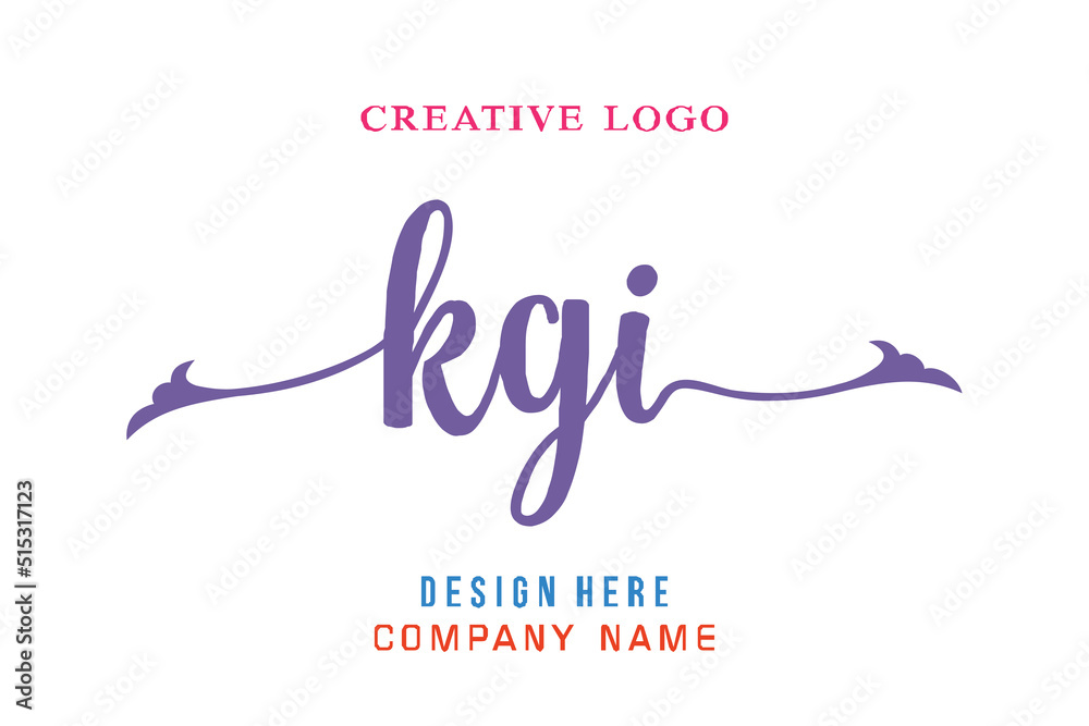 KGI lettering, perfect for company logos, offices, campuses, schools ...
