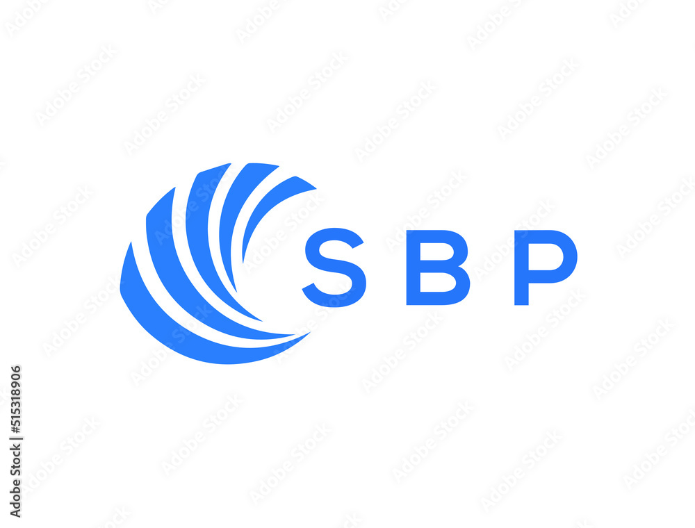 SBP Flat accounting logo design on white background. SBP creative ...