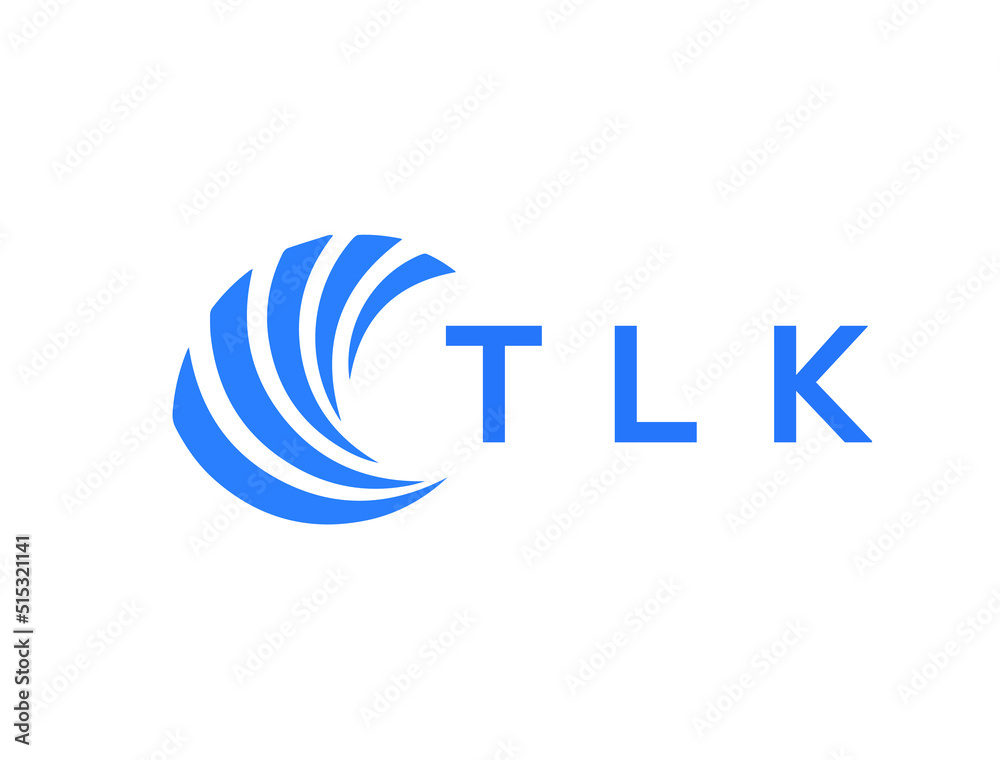 TLK Flat accounting logo design on white background. TLK creative ...
