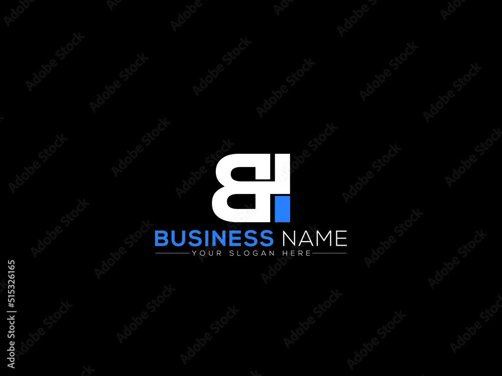 Unique BI Logo Letter Vector, Colorful Bi ib Logo Icon With Bold White ...