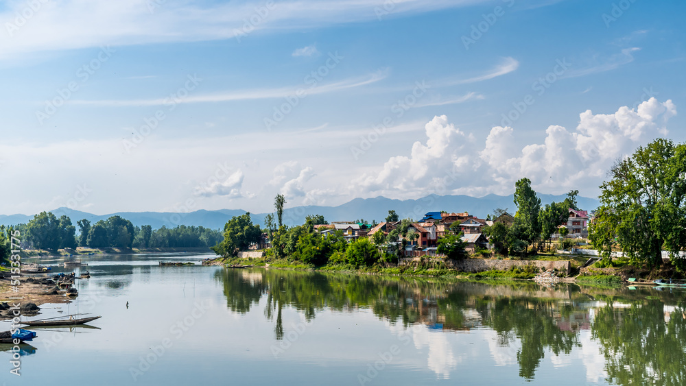 The Jhelum River flows from the Indian union territory of Jammu and ...