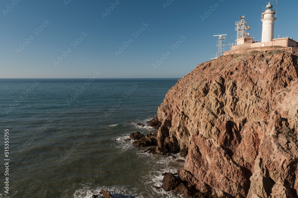 lighthouse of Cabo de Gata Stock Photo | Adobe Stock