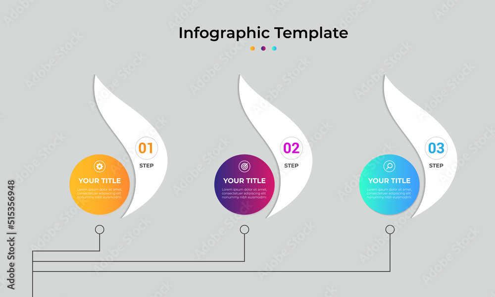 Business presentation Infographic template design. Business concept ...