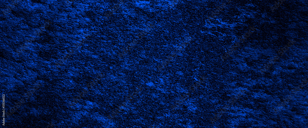 Dark blue rough grainy stone or concrete wall texture background, blue ...
