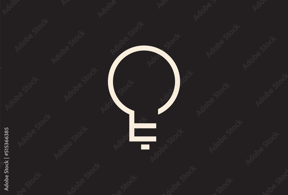 bulb icon logo template Stock Vector | Adobe Stock