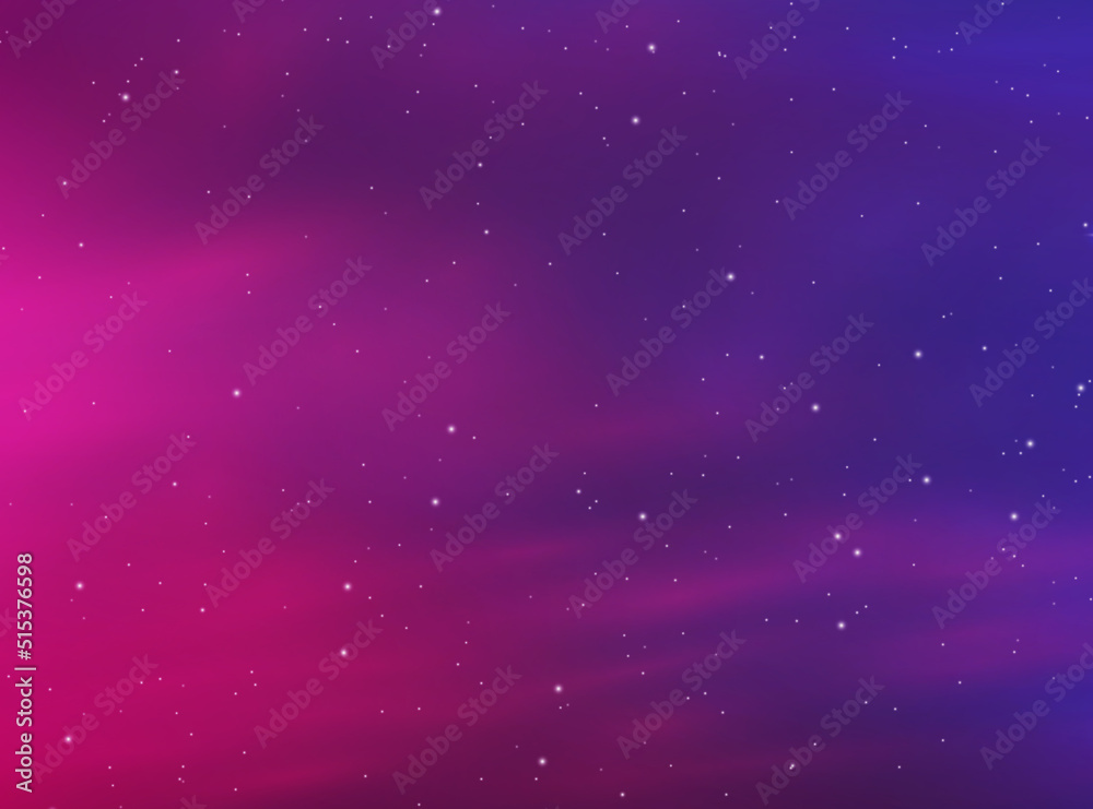 Night blue starry sky, purple galaxy background Stock Vector | Adobe Stock
