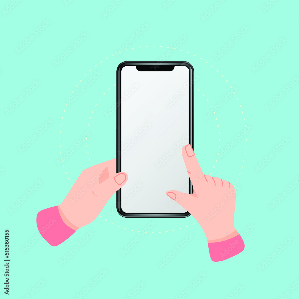 Finger tap on phone, Digital device, Tap on screen, Phone mockup with ...