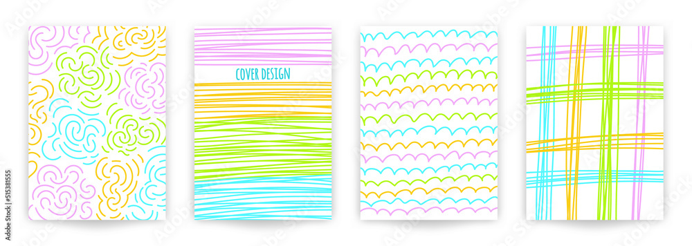 Abstract Cover page Templates Background natural free forms graphic ...