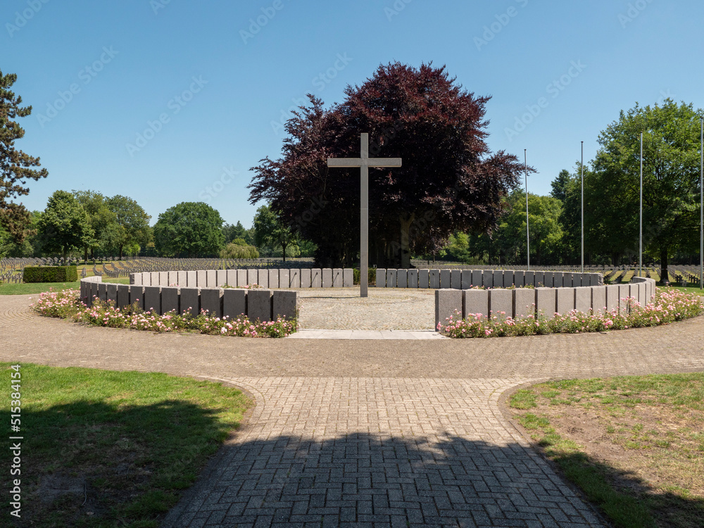 German military cemetery in Ysselsteyn, The Netherlands. Second World ...