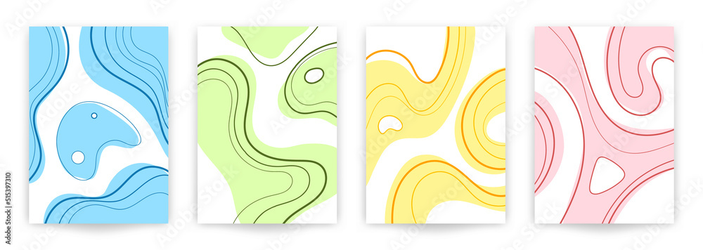 Abstract Cover page Templates Background free forms graphic cover page ...