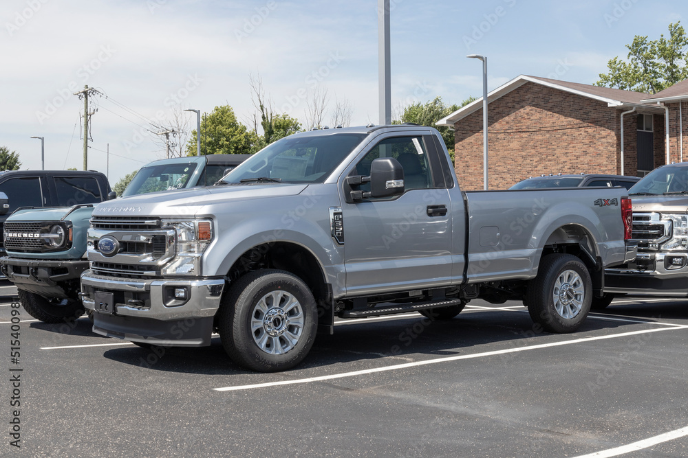 Ford F-350 display at a dealership. The Ford F350 is available in XL ...