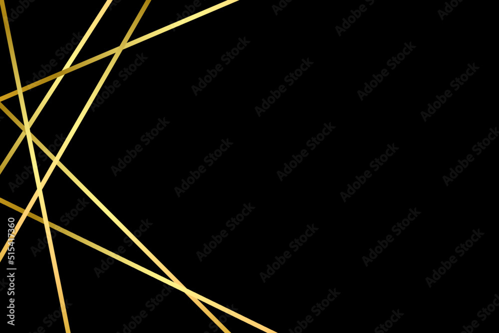 Premium background with golden lines on black background Stock Vector ...