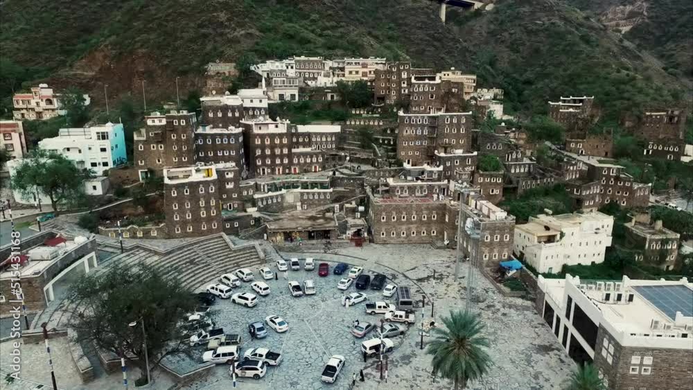 Stunning bird's-eye view of Rijal Alma Museum. The local history museum ...