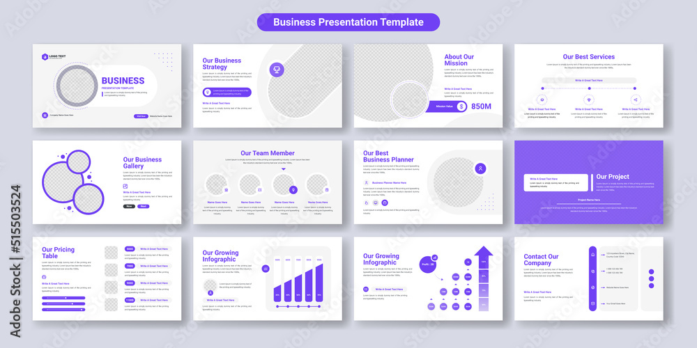 Creative business PowerPoint presentation slides template design. Use for modern keynote ...