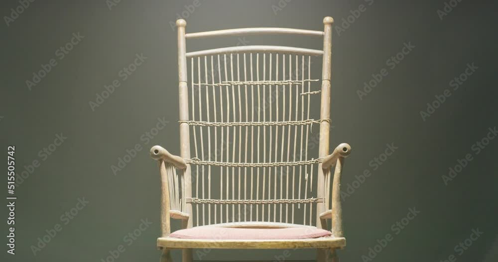 Solitary piece of furniture symbolizing isolation and seclusion. Single ...