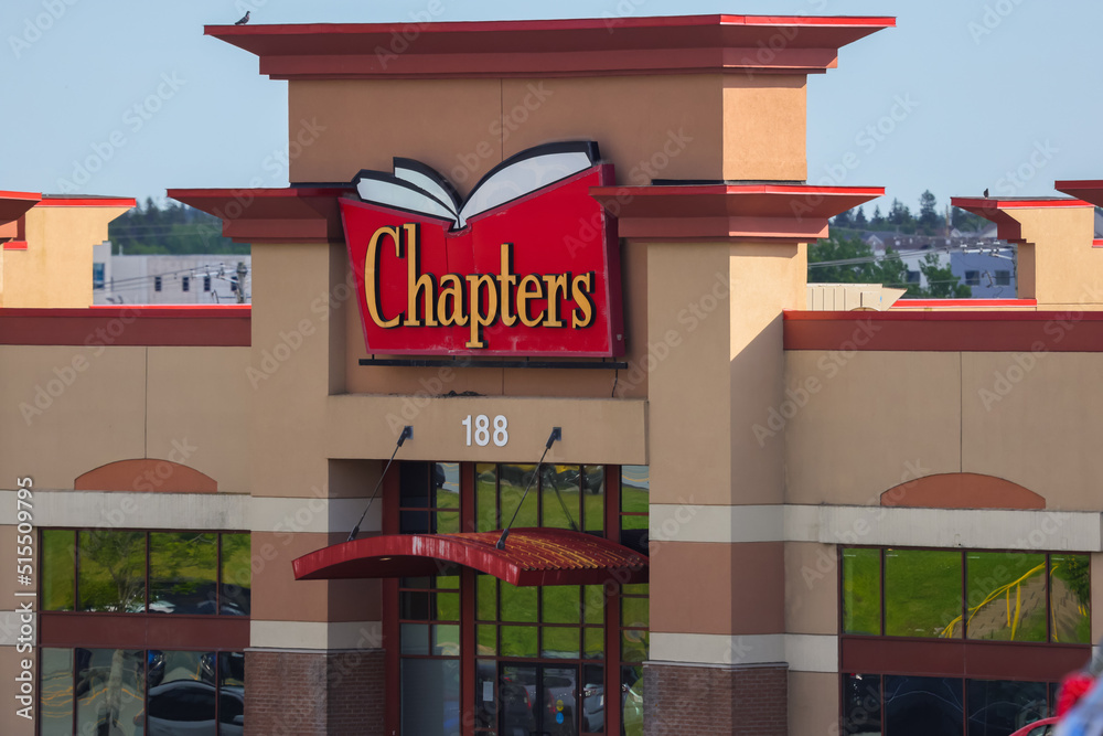 Chapters store front. A Canadian big box bookstore banner owned by ...