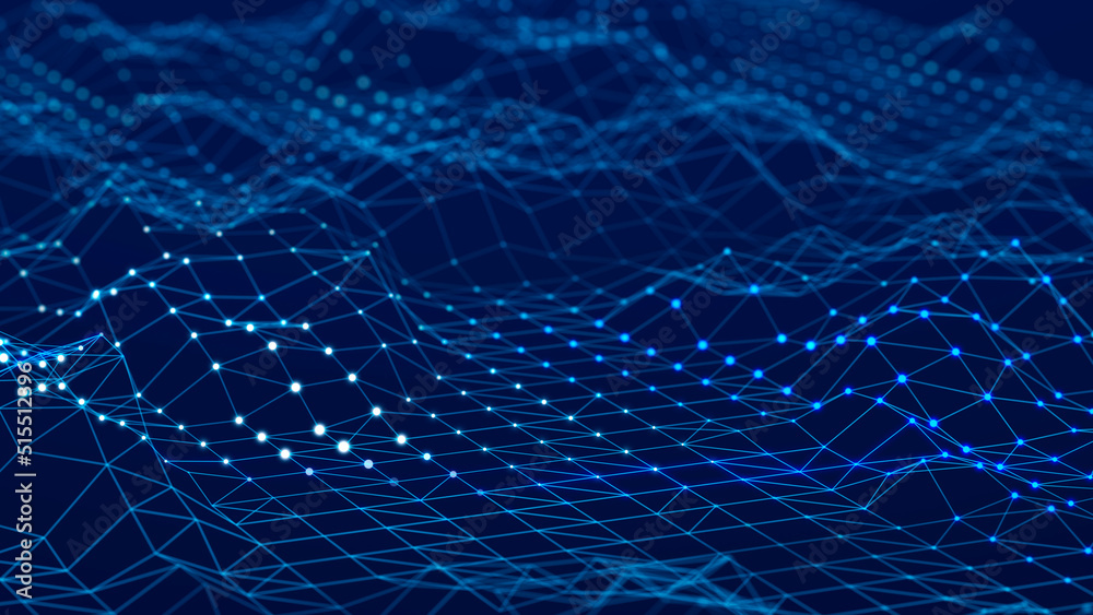 Big Data visualization. Data technology illustration. Science ...