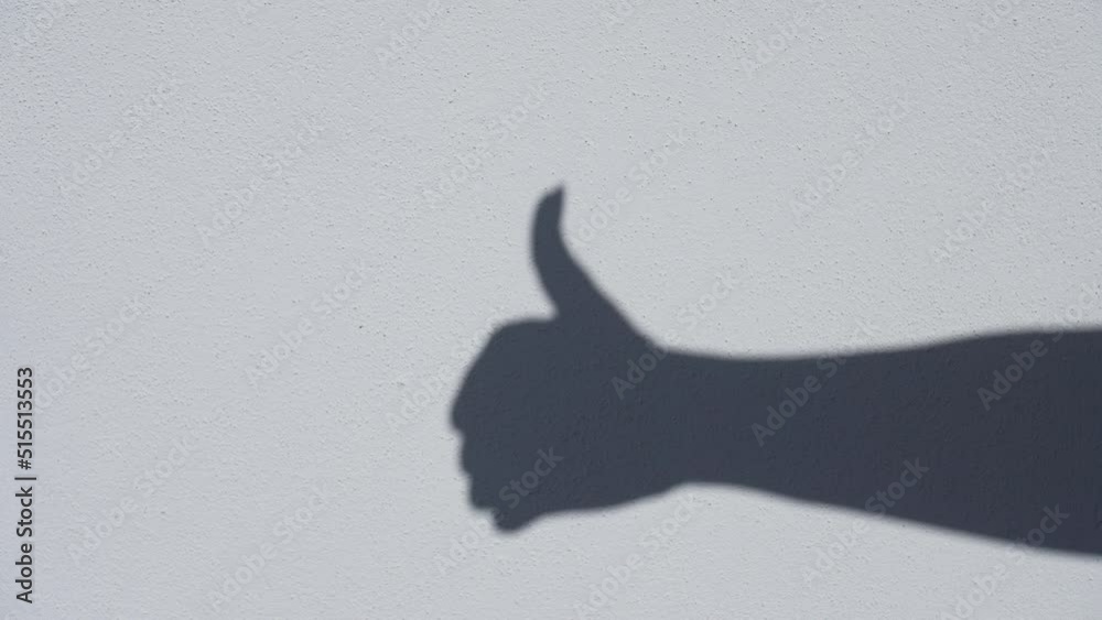 Woman giving thumb up as sign of success. 4k stock video footage of ...