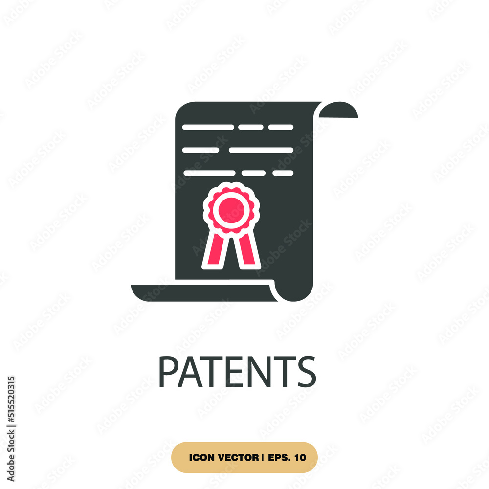 patents icons symbol vector elements for infographic web Stock Vector ...