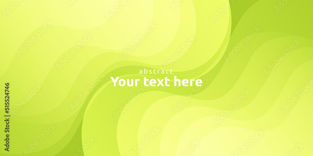 green curve background with smooth wavy journey flow on green gradient ...