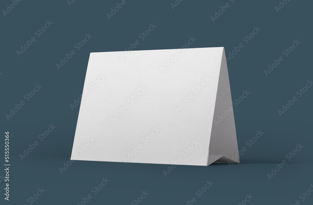 Table tent card mockup template with copy space for your logo or ...
