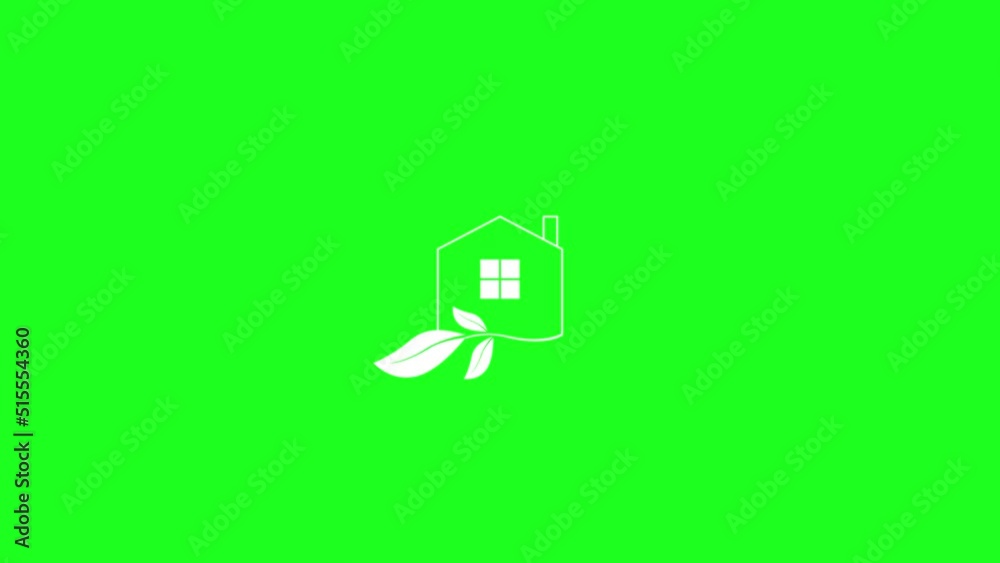 logo animation of house for infographics and motion graphics video ...