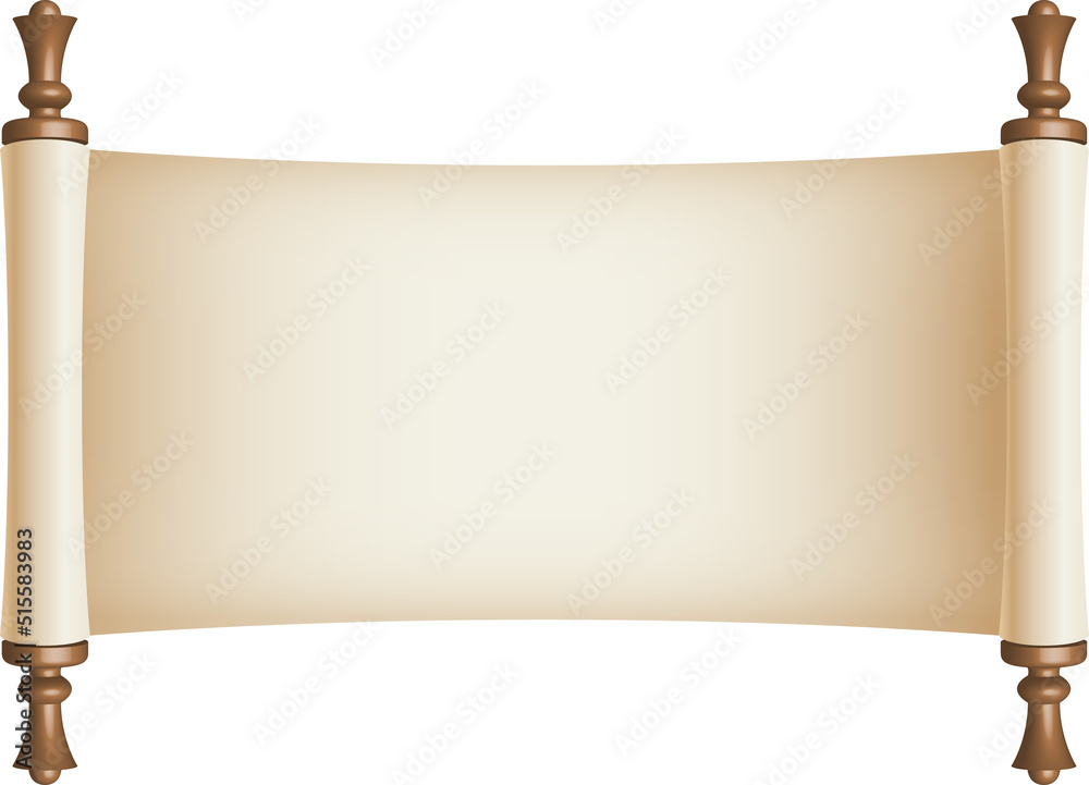 Paper scroll clipart design illustration Stock Illustration | Adobe Stock