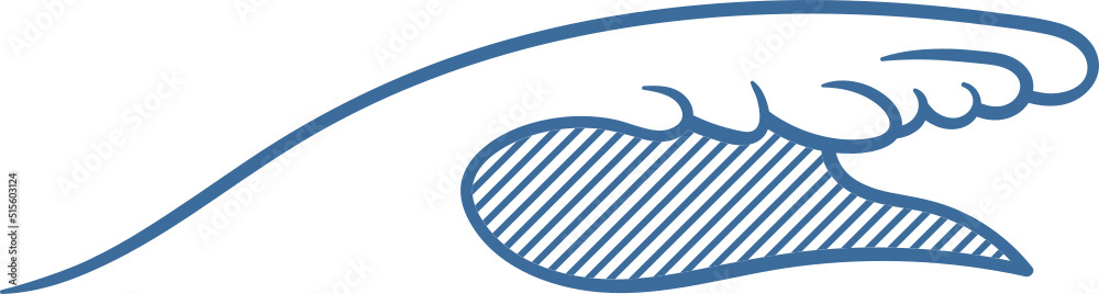 Wave icon clipart design illustration Stock Vector | Adobe Stock