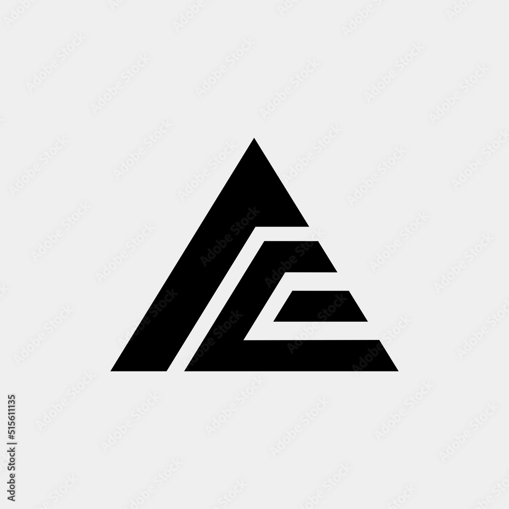 logo EA AE company name Stock Vector | Adobe Stock