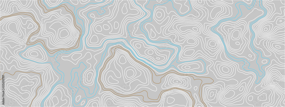 Topographic map background concept. Topo contour map. Rendering ...