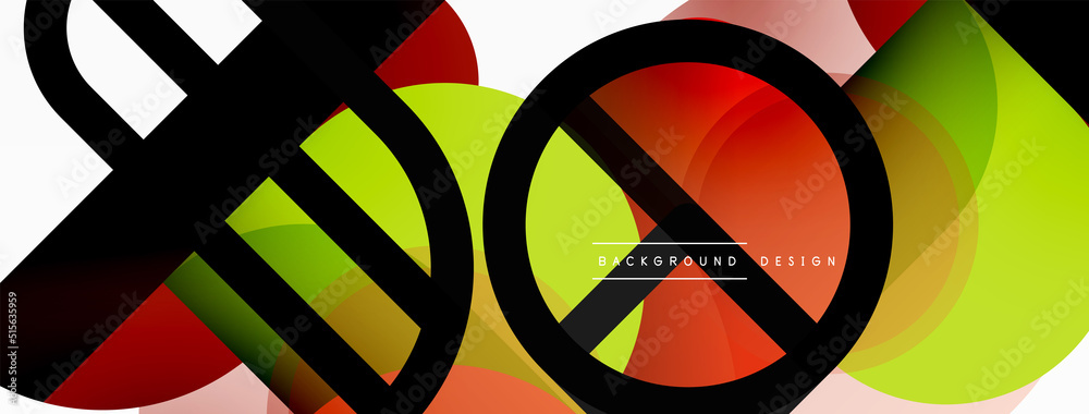 Geometrical minimal wallpaper. Geometric shapes. Vector illustration ...