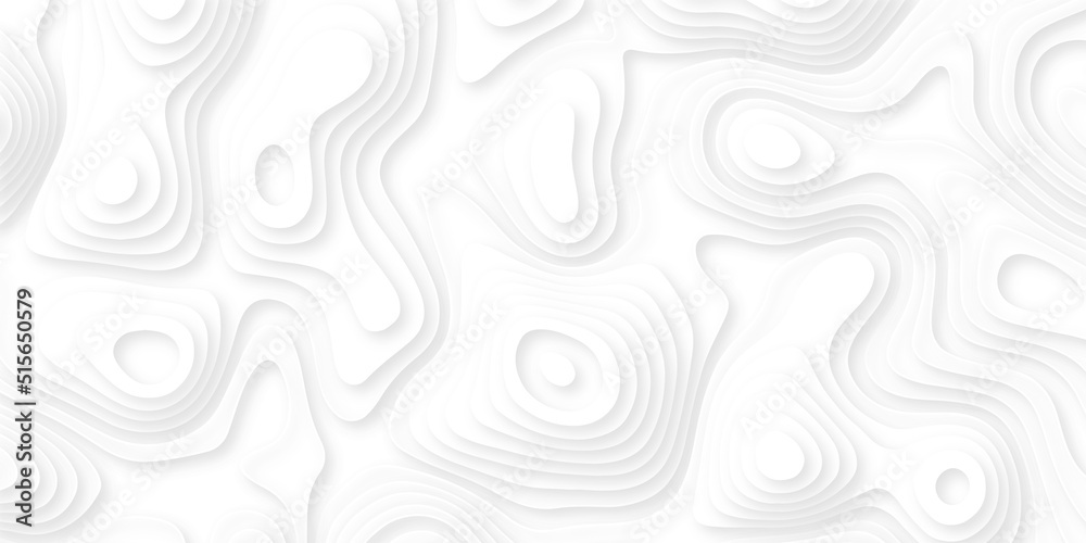 White paper cut white background. Abstract realistic papercut ...