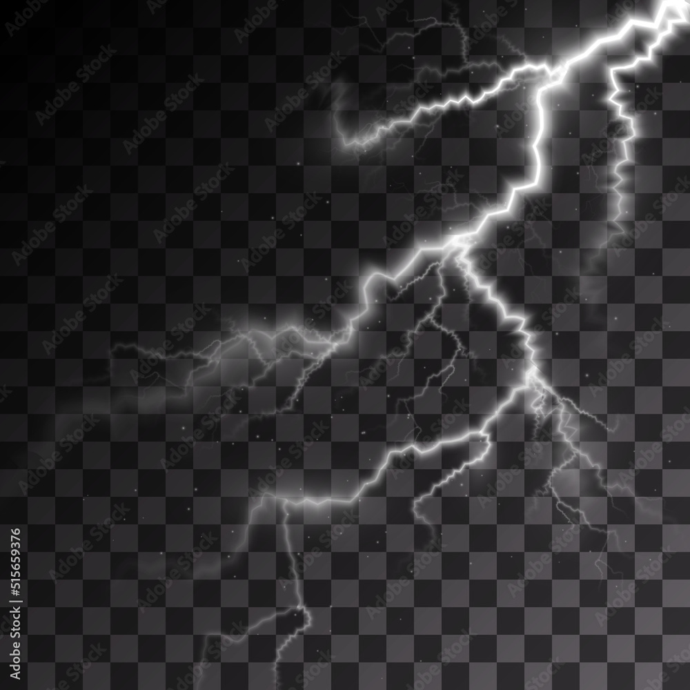 Light white isolated vector lightning png. Magic light abstract lines ...