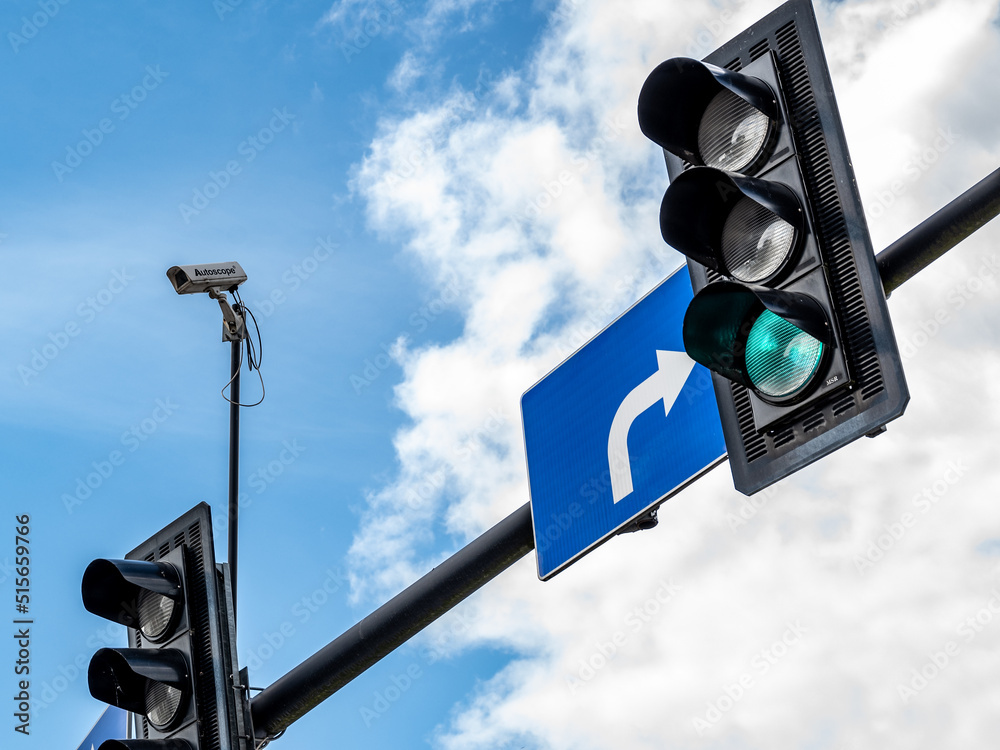 traffic light on the sky Stock-Foto | Adobe Stock
