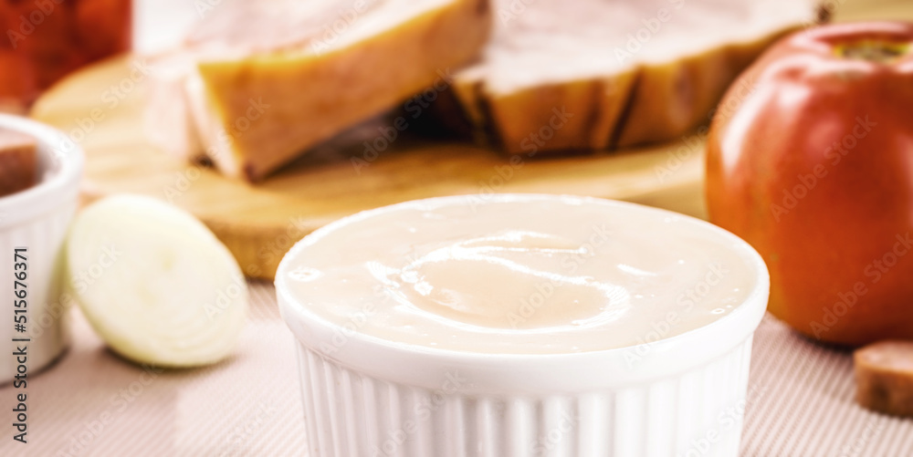 pot of pork fat, lard used as a Brazilian and culinary ingredient, pork ...
