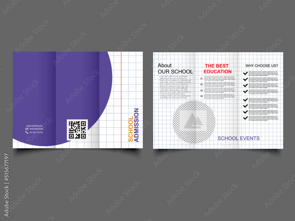 TRI FOLD Brochure School admission, school education admission trifold ...