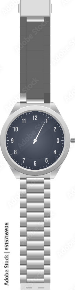 Realistic hand watch vector illustration isolated on white background ...