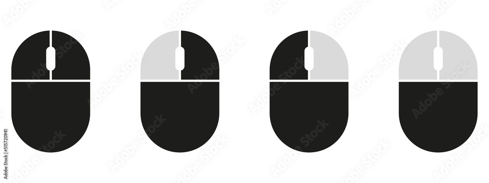 Mouse vector icons. Computer mouse icon set. Symbol for web design ...