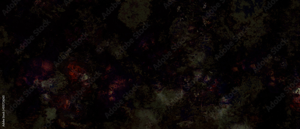 Dark horror splashed textured background in grey mist and red spots old ...